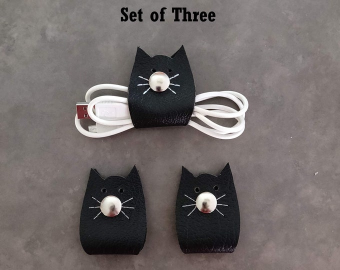 Cord Organizers, Cat Cord Wraps, Leather Cord Wraps, Cord Holders, Cord ...