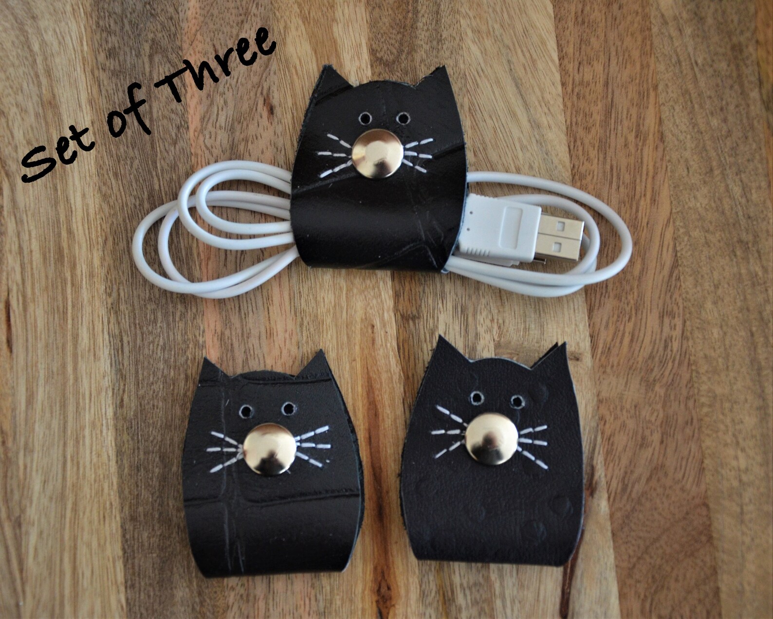 Cord Organizers Dog Cord Wraps Leather Cord Wraps Cord | Etsy