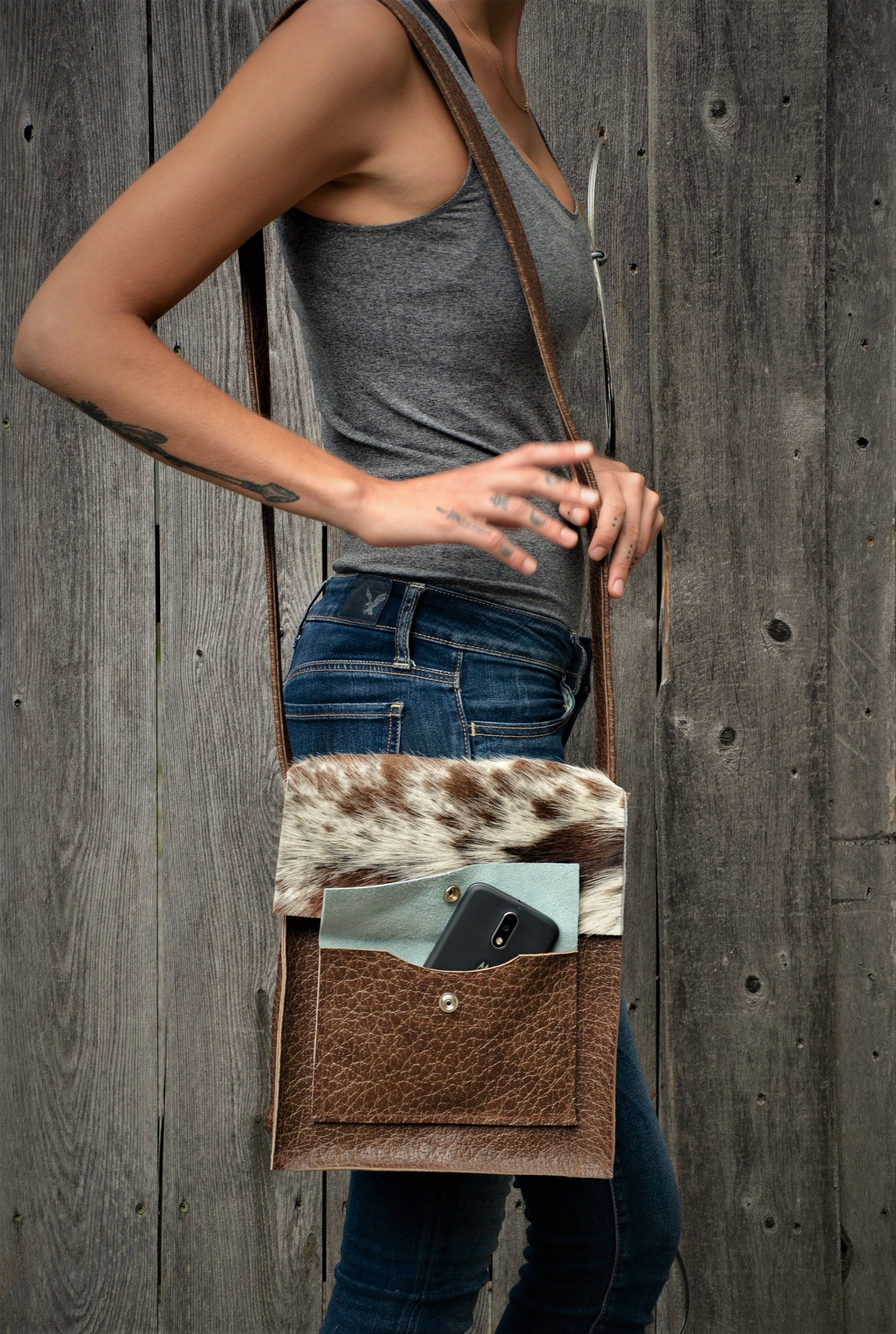 Brown Crossbody Bag, Brown Leather Satchel, Brown Leather Bag, Brown ...