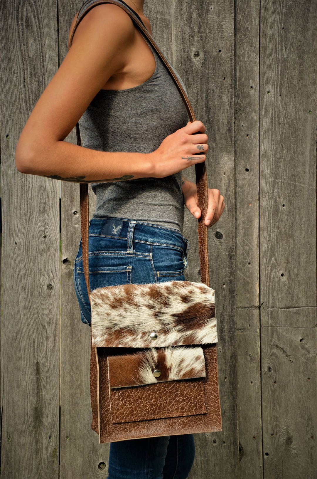 Brown Crossbody Bag, Brown Leather Satchel, Brown Leather Bag, Brown ...