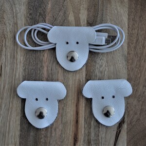 Cord Organizers Dog Cord Wraps Leather Cord Wraps Cord | Etsy