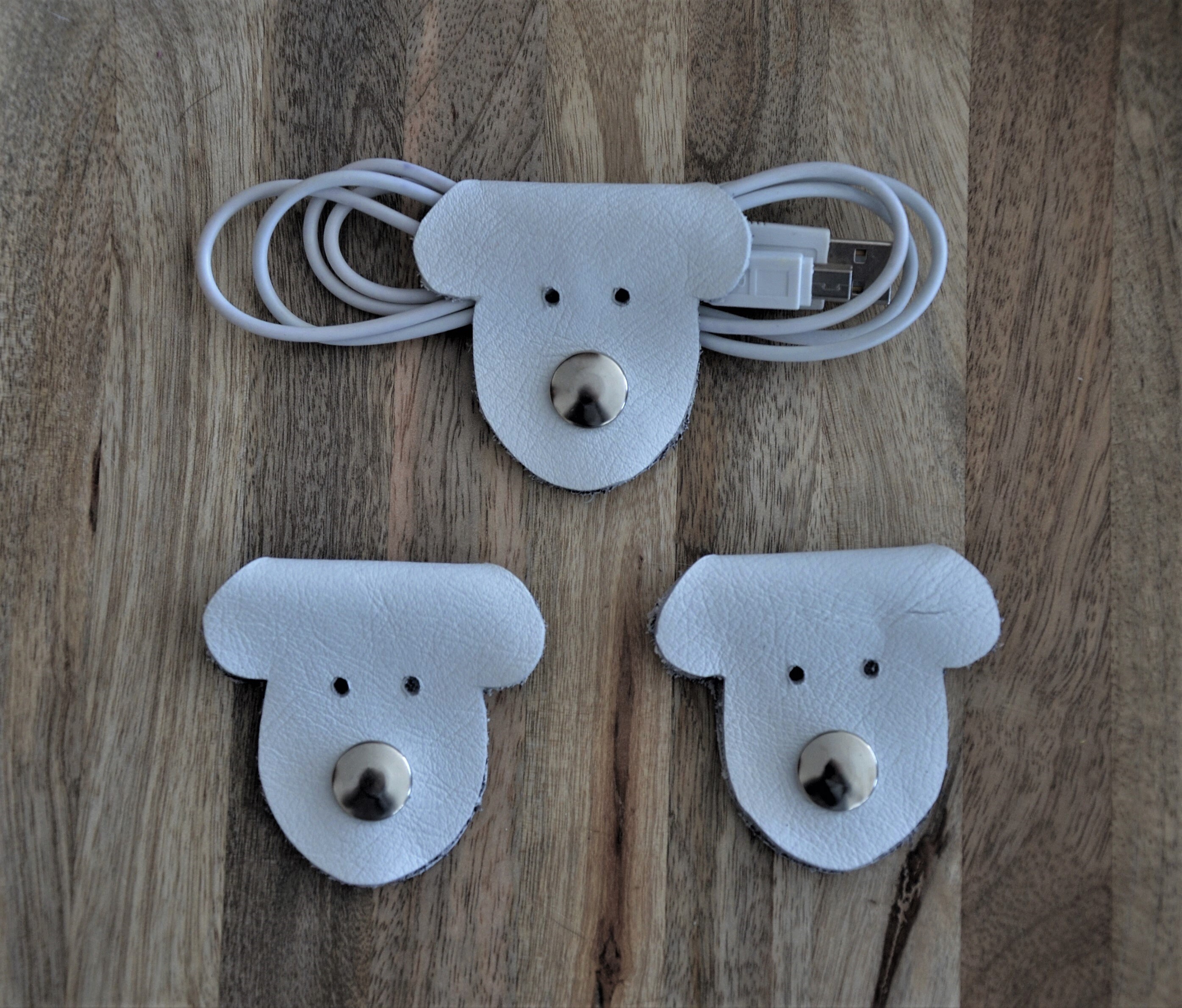 Cord Organizers Dog Cord Wraps Leather Cord Wraps Cord | Etsy