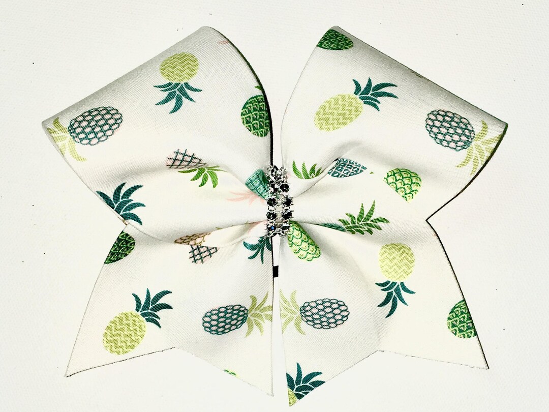 Pineapple Cheer Bow - Etsy