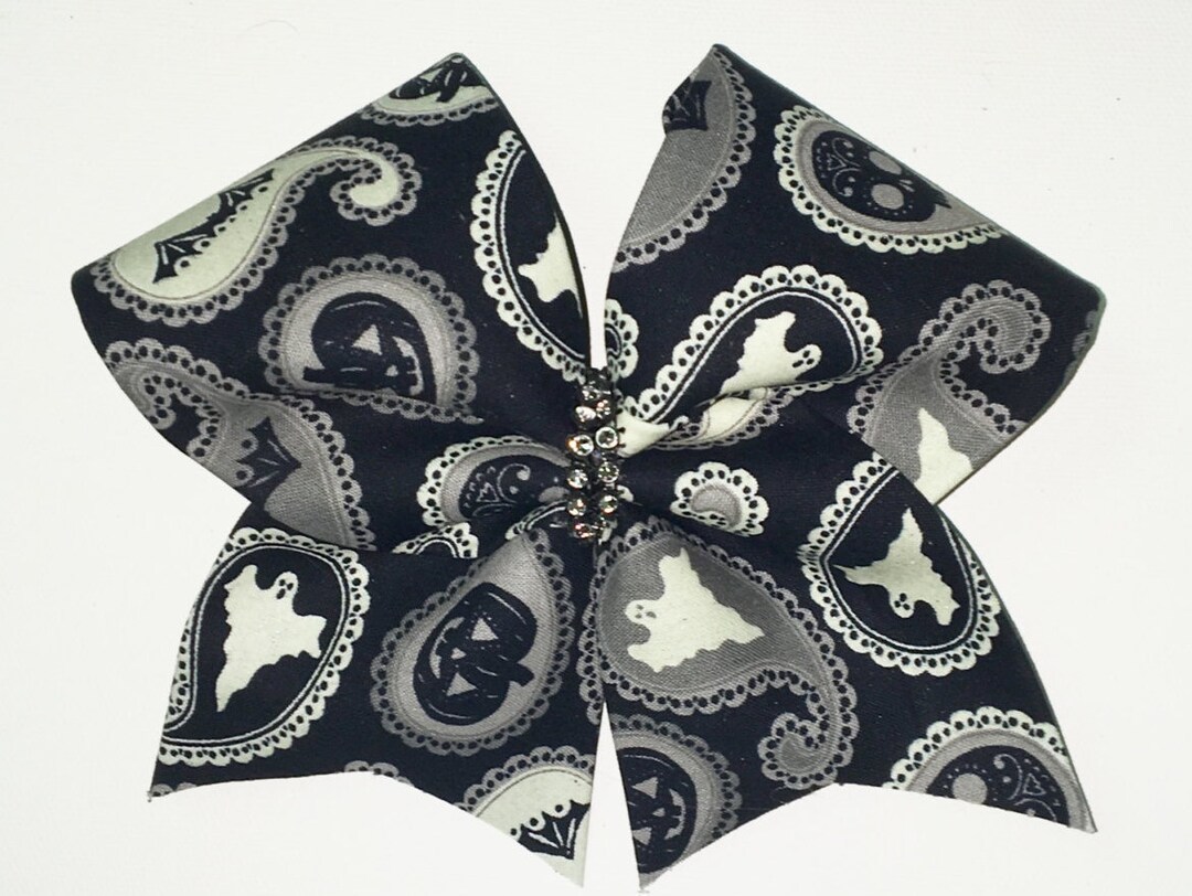 Halloween Glow in the Dark Cheer Bow - Etsy