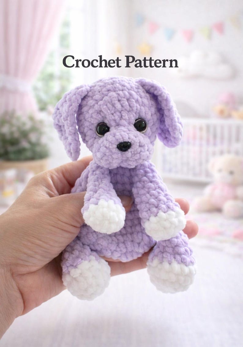 Crochet Dog Snuggler Pattern – Amigurumi Puppy Easy Soft Toy Plushies ...