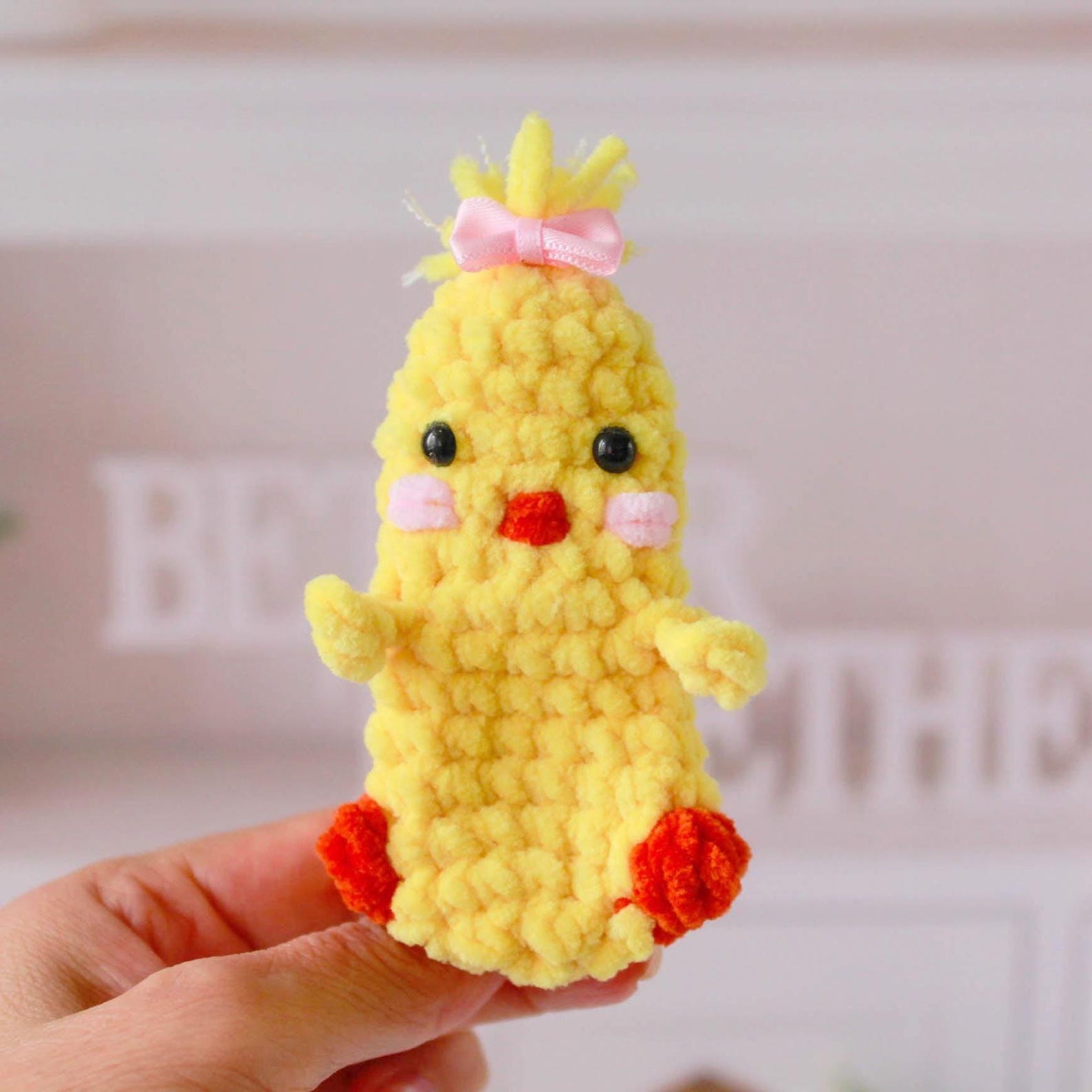 Crochet Chicken Pattern Fidget Clicker PDF 2 in 1 | Sensory Toy That ...