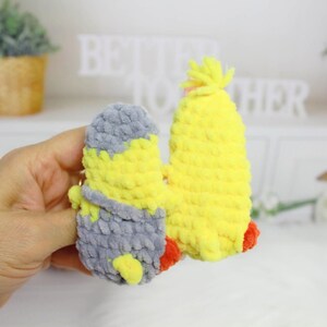 Crochet Chicken Pattern Fidget Clicker PDF 2 in 1 | Sensory Toy That ...