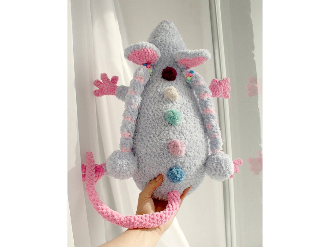 Big Soft Toy Rat Monster Plush Art Doll OOAK Cute Mouse Stuffed Animal ...
