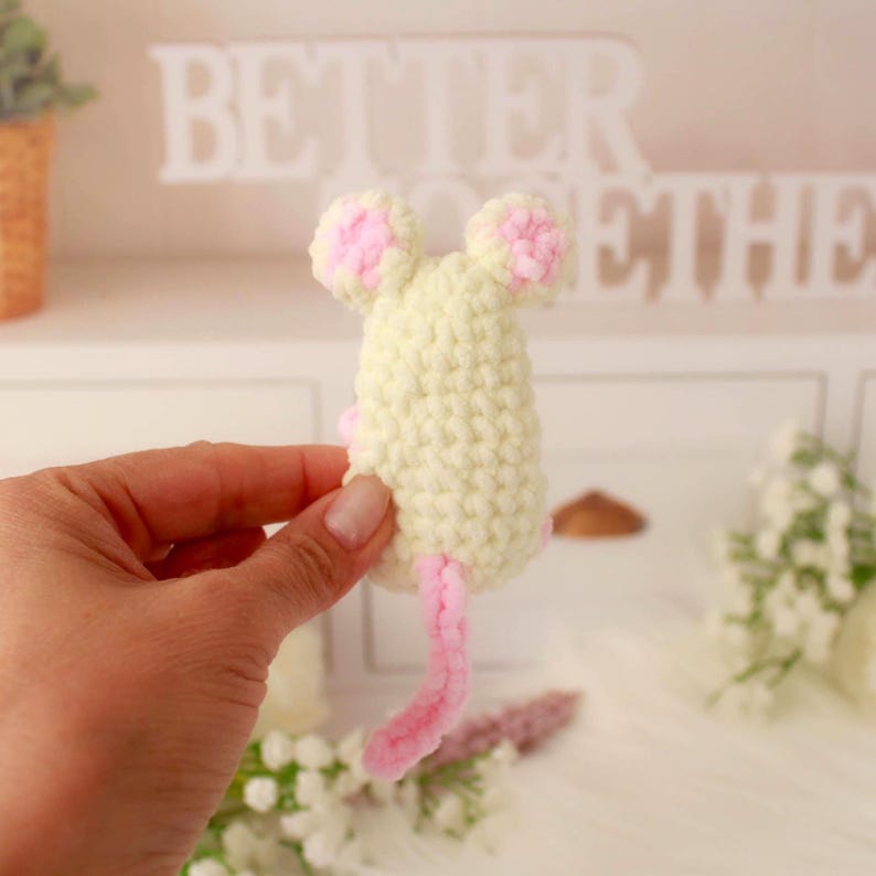 Mouse Crochet Pattern Fidget Clicker PDF 2 in 1 | Sensory Toy That ...