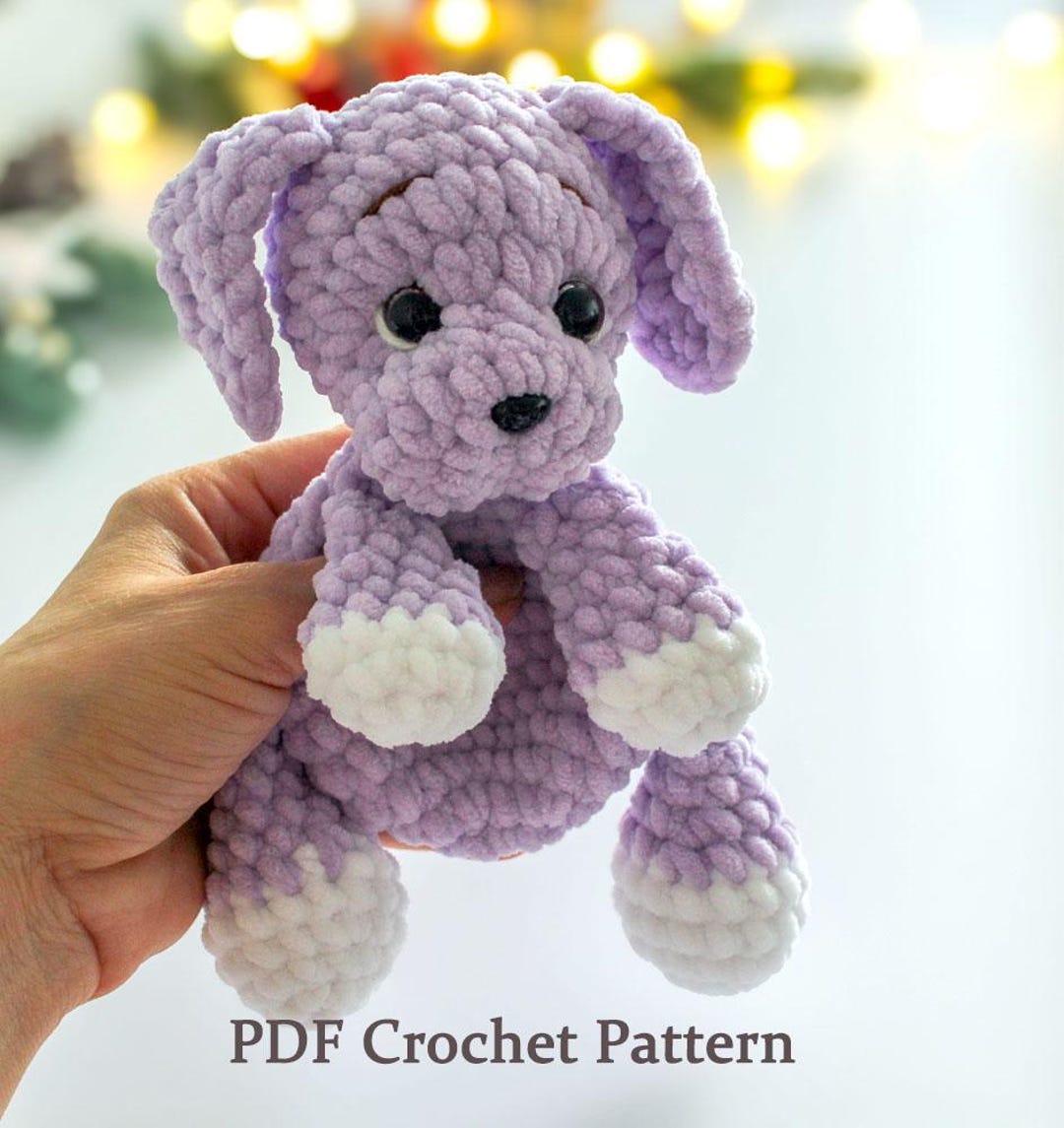 Crochet Dog Snuggler Pattern – Amigurumi Puppy Easy Soft Toy Plushies ...
