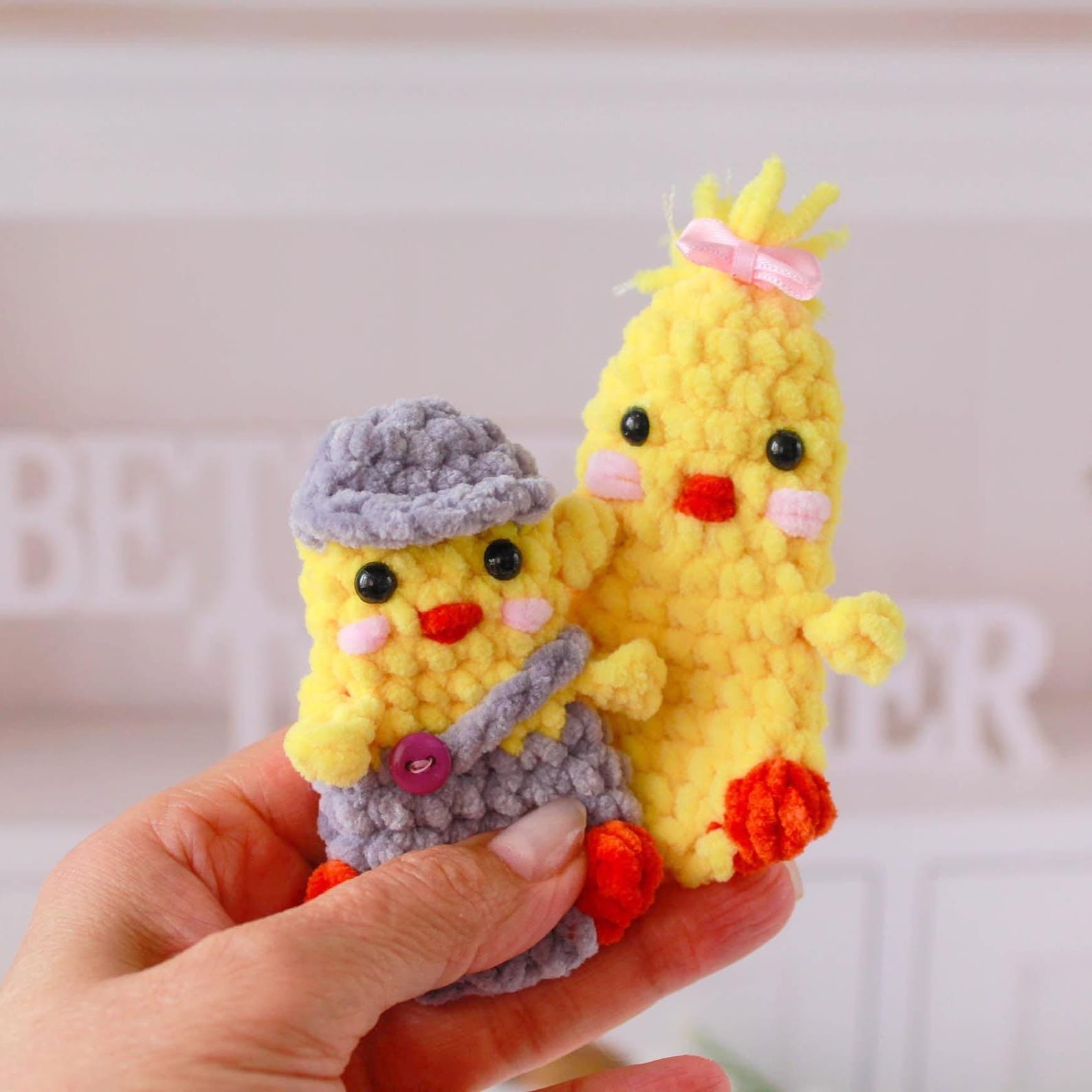Crochet Chicken Pattern Fidget Clicker PDF 2 in 1 | Sensory Toy That ...