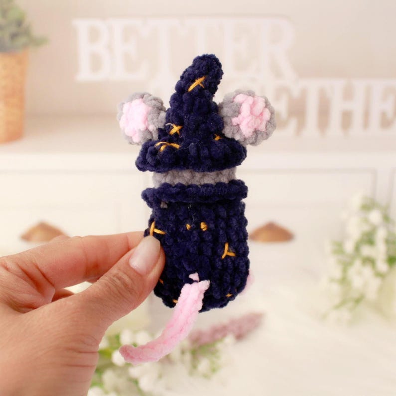 Mouse Crochet Pattern Fidget Clicker PDF 2 in 1 | Sensory Toy That ...