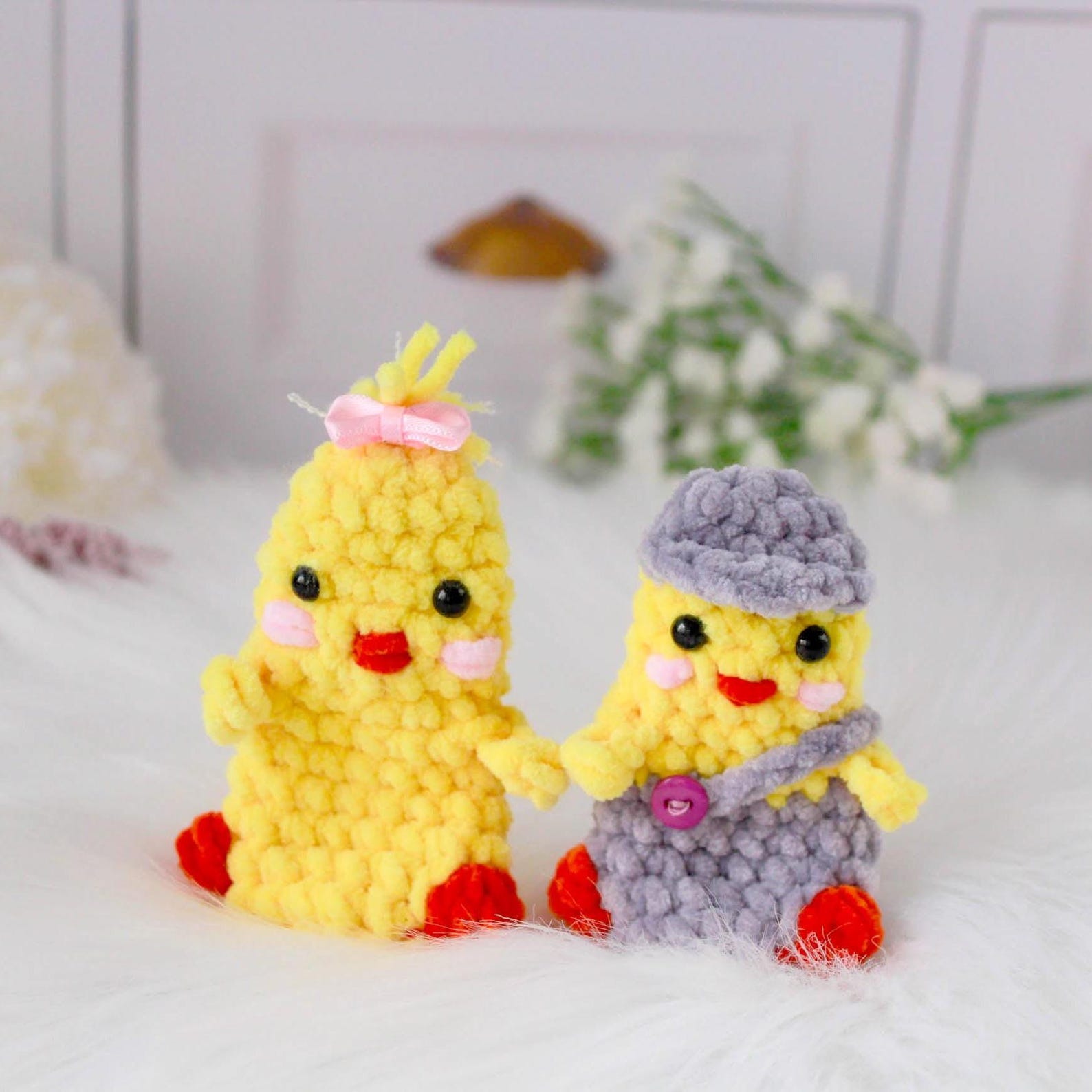 Crochet Chicken Pattern Fidget Clicker PDF 2 in 1 | Sensory Toy That ...