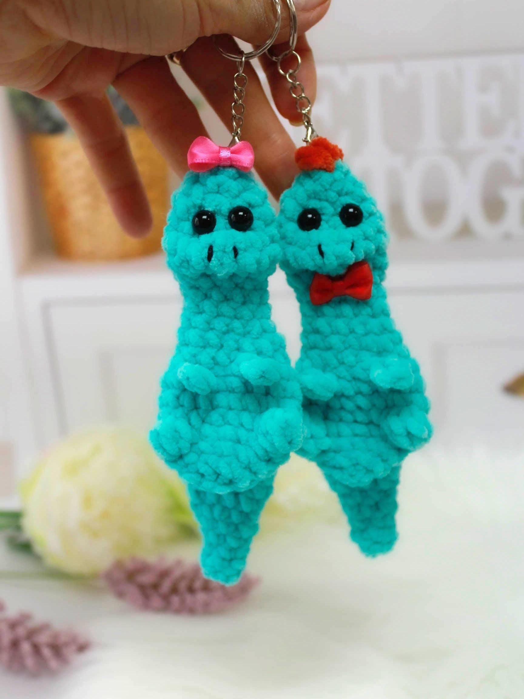 Dinosaur Crochet Pattern Fidget Clicker PDF | Sensory Toy That Clicks ...