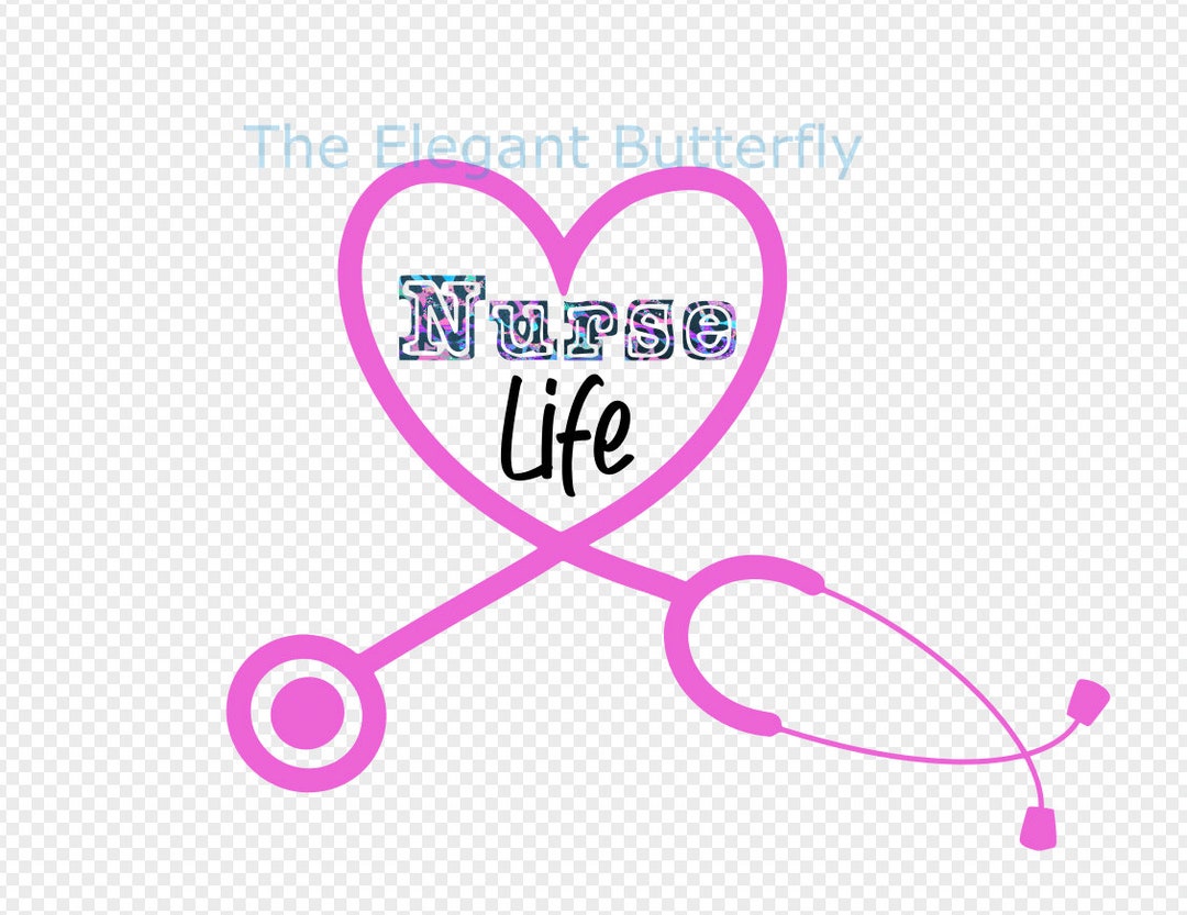 Nurse Life Transparent PNG File for Sublimation - Etsy