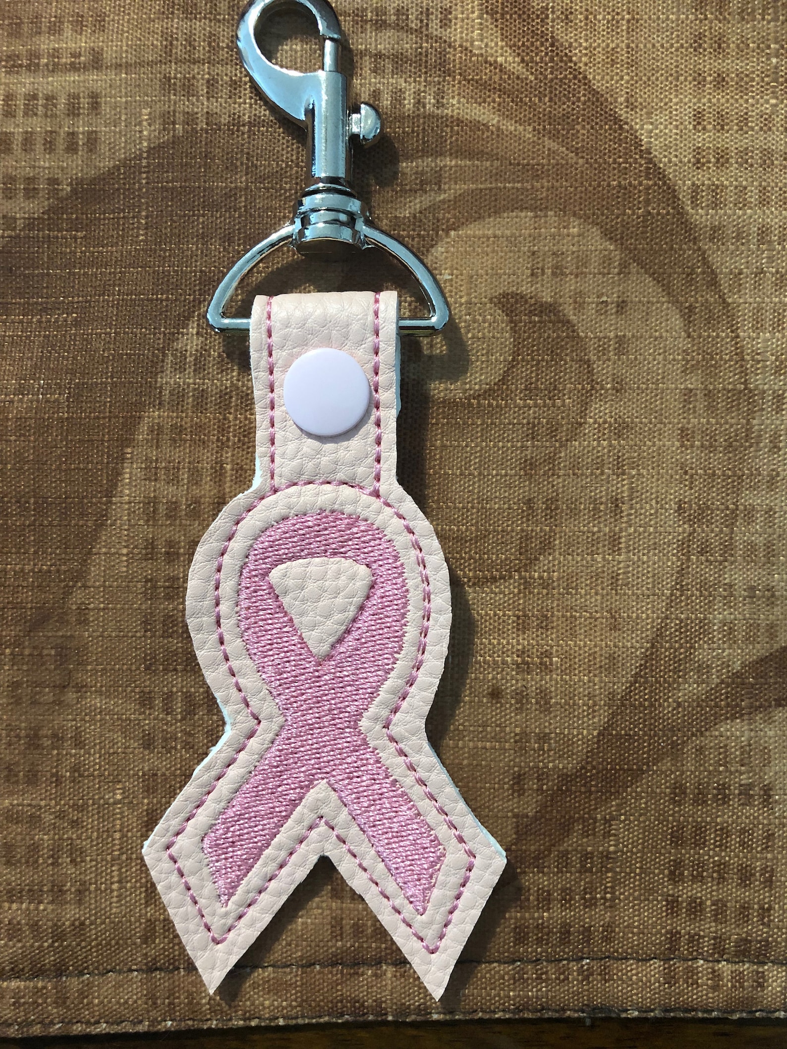 Awareness Ribbon Snap Tab Embroidery Design/in the Hoop Snap Tab - Etsy