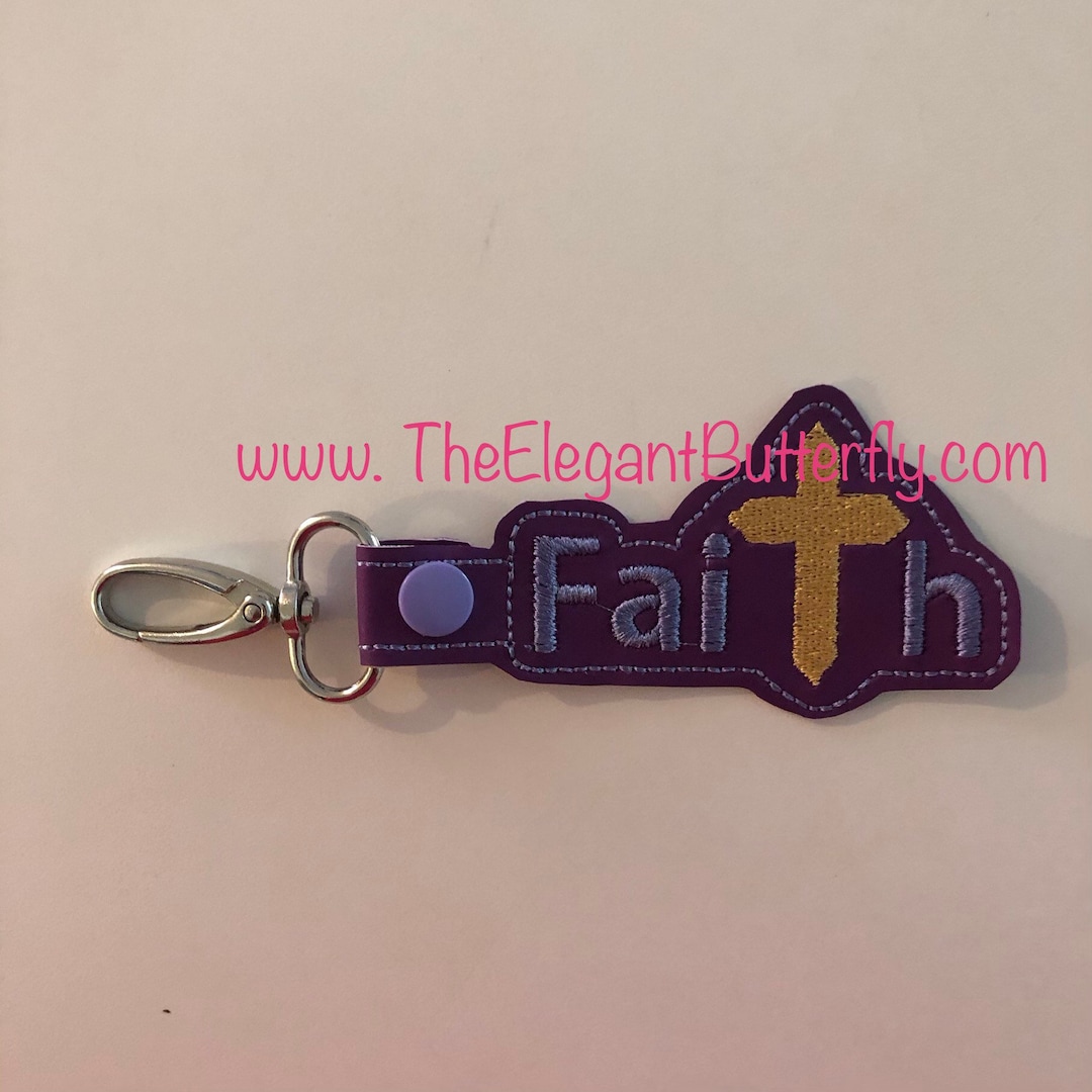 Faith Snap Tab Embroidery Files - Etsy