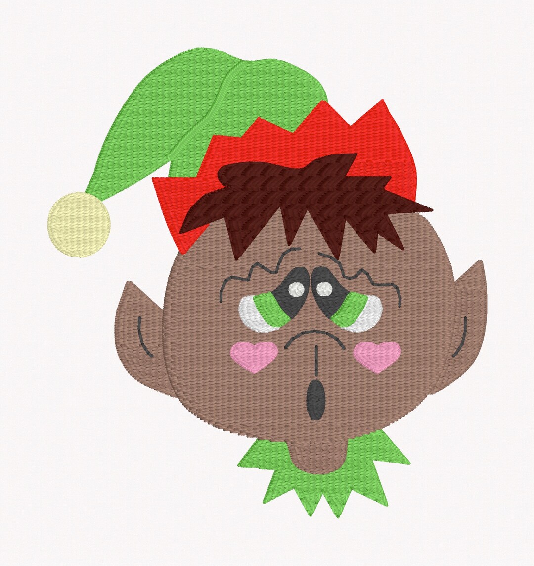 Christmas Elf Embroidery Design/wow Christmas Elf/christmas Embroidery ...