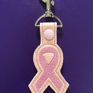 Awareness Ribbon Snap Tab Embroidery Design/in the Hoop Snap Tab - Etsy