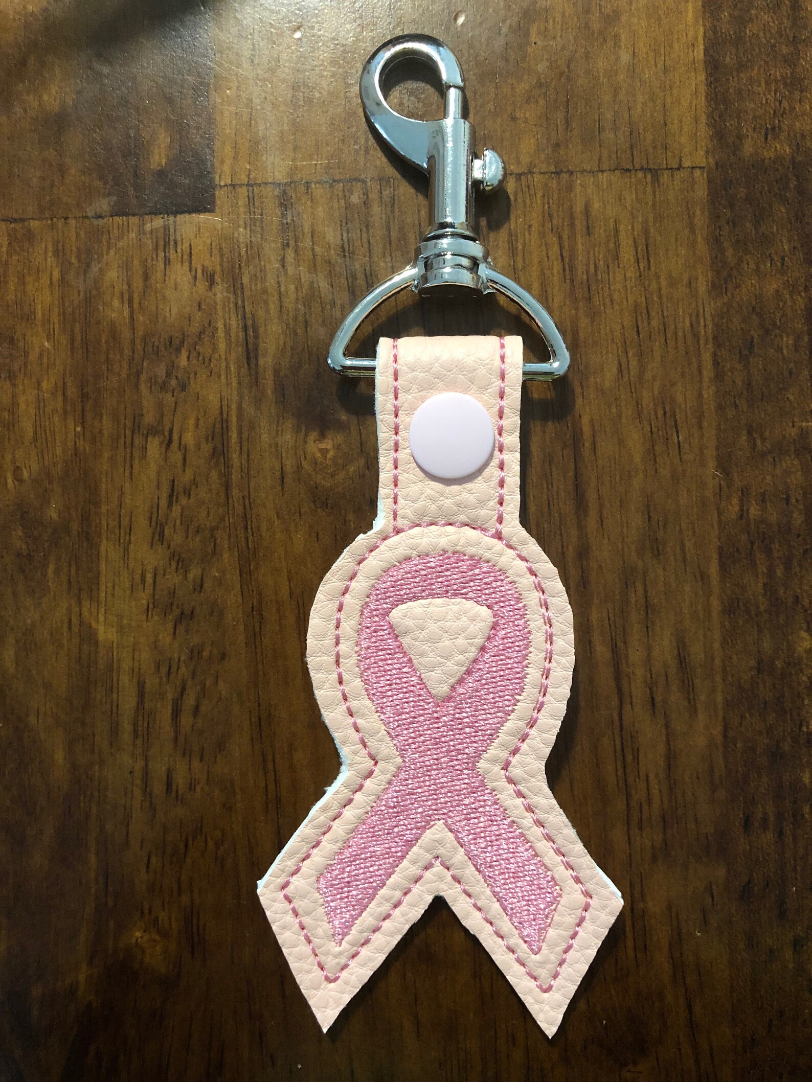 Awareness Ribbon Snap Tab Embroidery Design/in the Hoop Snap Tab - Etsy