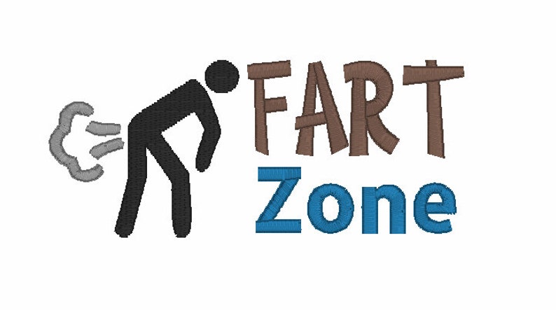Embroidery Design of Fart Zone - Etsy