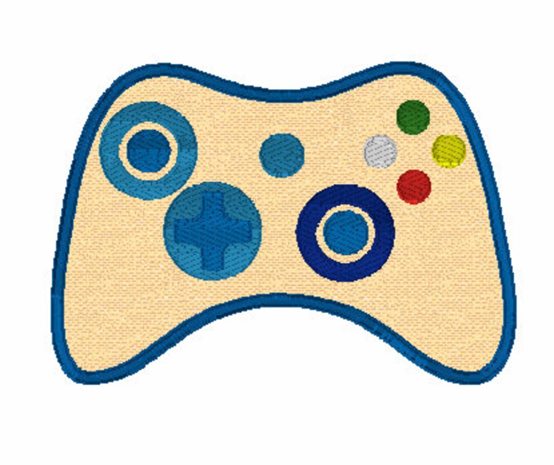 Embroidery Design of Game Pad Applique - Etsy