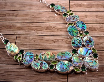 Green Shell Necklace - Etsy