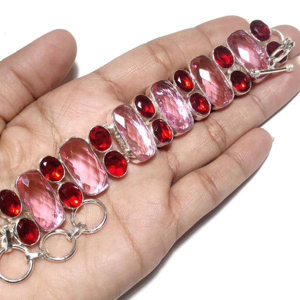 Pink Quartz Bracelet - Etsy