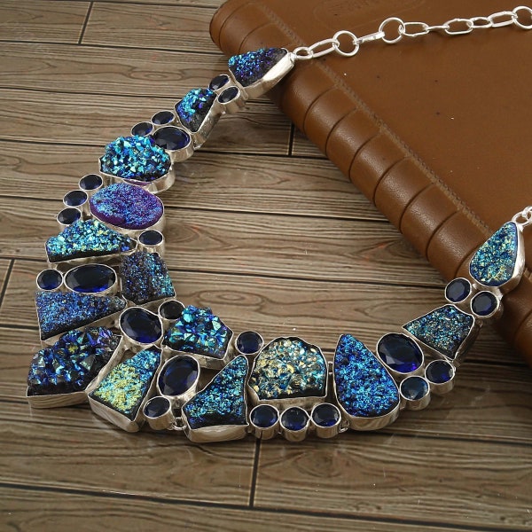 Druzy Necklace - Etsy