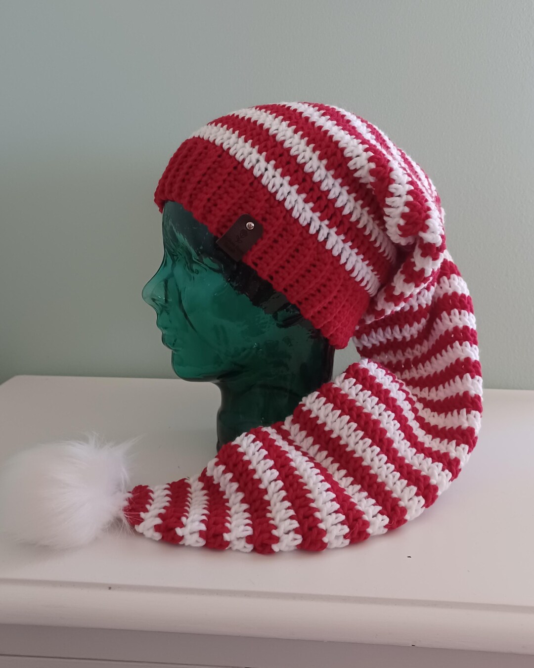 Red and White Striped Stocking Cap - Etsy