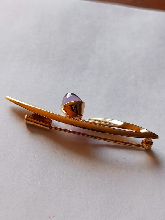 14k gold brooch pin, Finland hallmarks, great conditi… - Gem