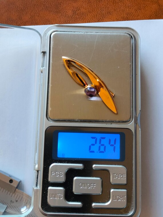 14k gold brooch pin, Finland hallmarks, great conditi… - Gem