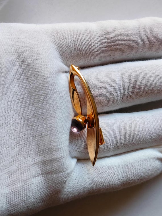 14k gold brooch pin, Finland hallmarks, great conditi… - Gem