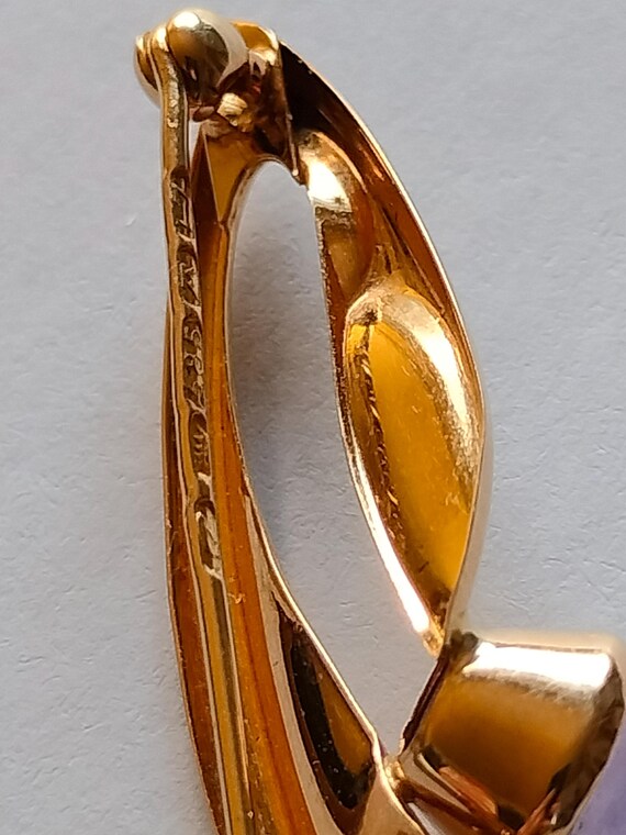 14k gold brooch pin, Finland hallmarks, great conditi… - Gem