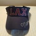 LAX Mom Navy Visor Lacrosse Rhinestones School Spirit - Etsy