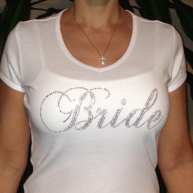 Rhinestone T Shirt - Etsy