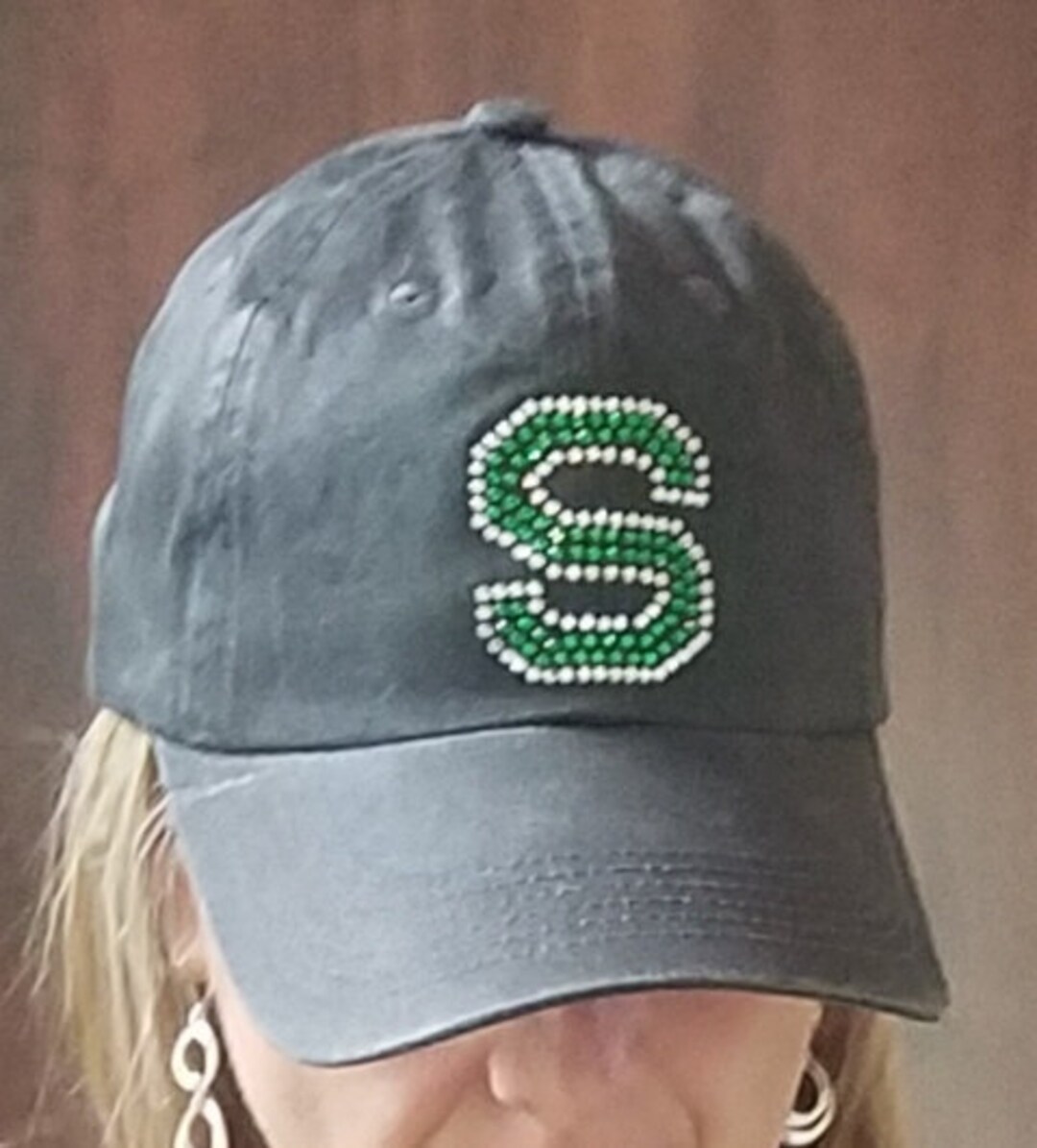 Rhinestone Hat Sickles High School Spirit Baseball Hat With Crystal ...