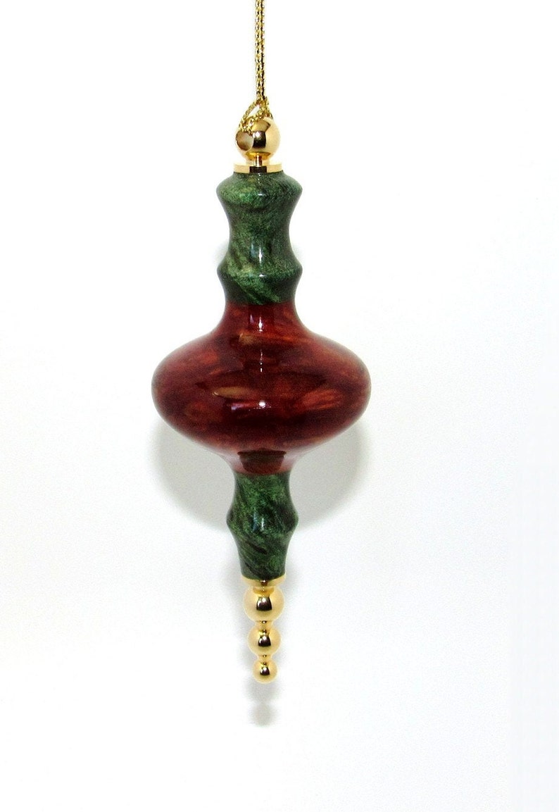 Green Maple Burl With Redwood Burl Wood and 24kt Gold Hand - Etsy