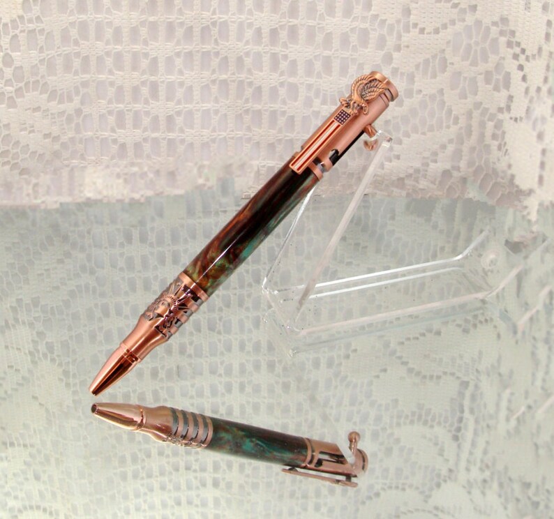 Old Penny New Penny Statue of Liberty Copper Pen - Etsy