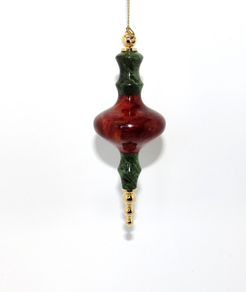 Green Maple Burl With Redwood Burl Wood and 24kt Gold Hand - Etsy