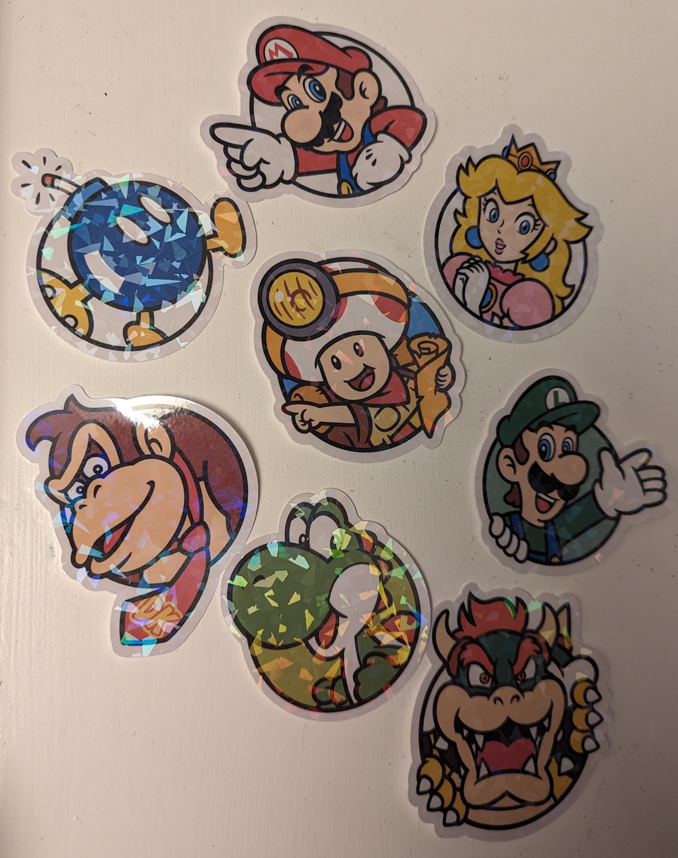 Mario Bros. Sticker Pack-8 Large Stickers - Etsy