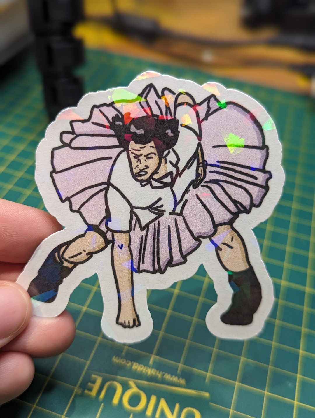 Ace Ventura Tutu Sticker, Jim Carrey Sticker - Etsy