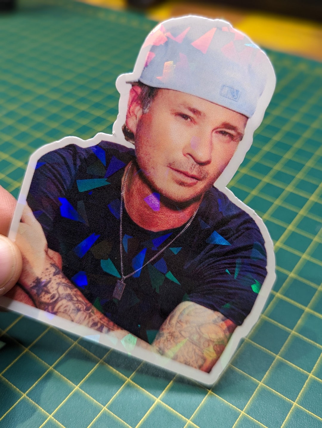 Tom Delonge, Pensive Smirk Sticker - Etsy