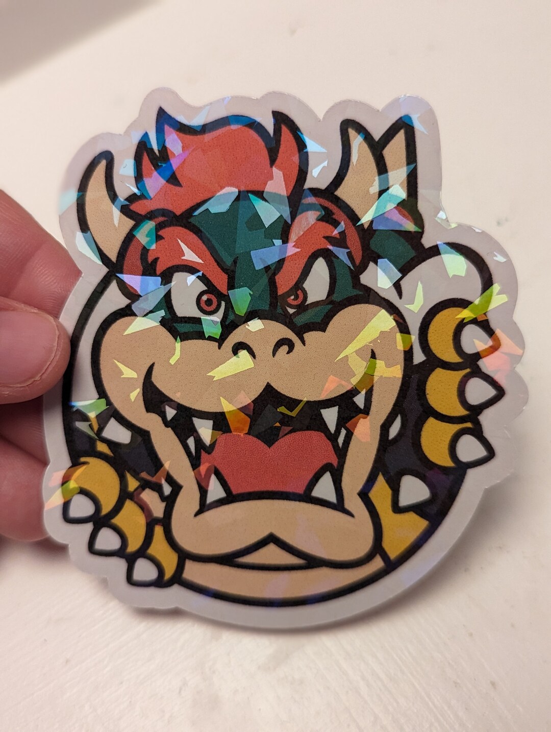 Iridescent Bowzer Sticker - Etsy