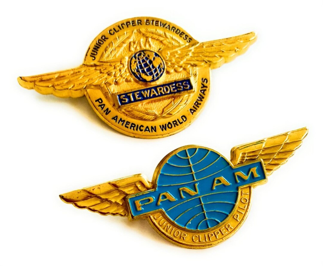 Vintage PAN AM AIRLINES 1950's & 60s Junior Clipper Stewardess and ...