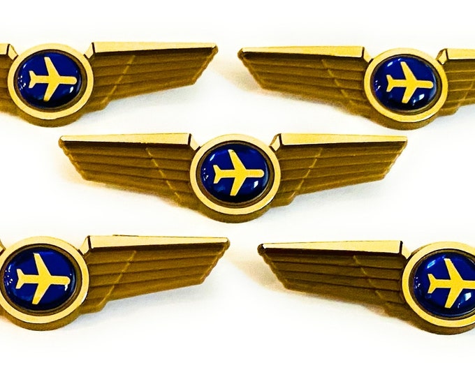 Airlines Pins Kids Children's Dome Airplane Pilot Wings Lot of 5 - Etsy