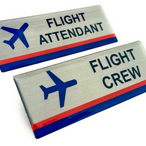 Airlines Flight Attendant and Flight Crew Uniform Badges - Etsy