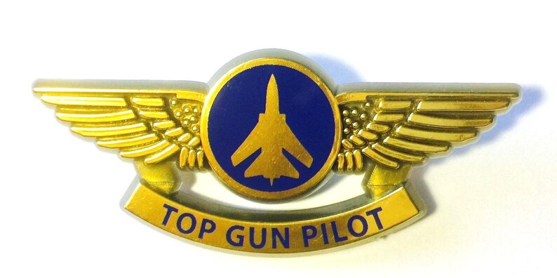 Top Gun Maverick Movie Plastic Pilot Wings Lapel Pin Badge | Etsy
