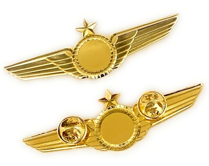 Airlines Pilot Wings Prototype Captains Gold Metal Airplane Pin - Etsy