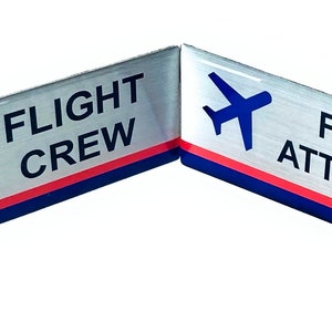 Airlines Flight Attendant and Flight Crew Uniform Badges - Etsy
